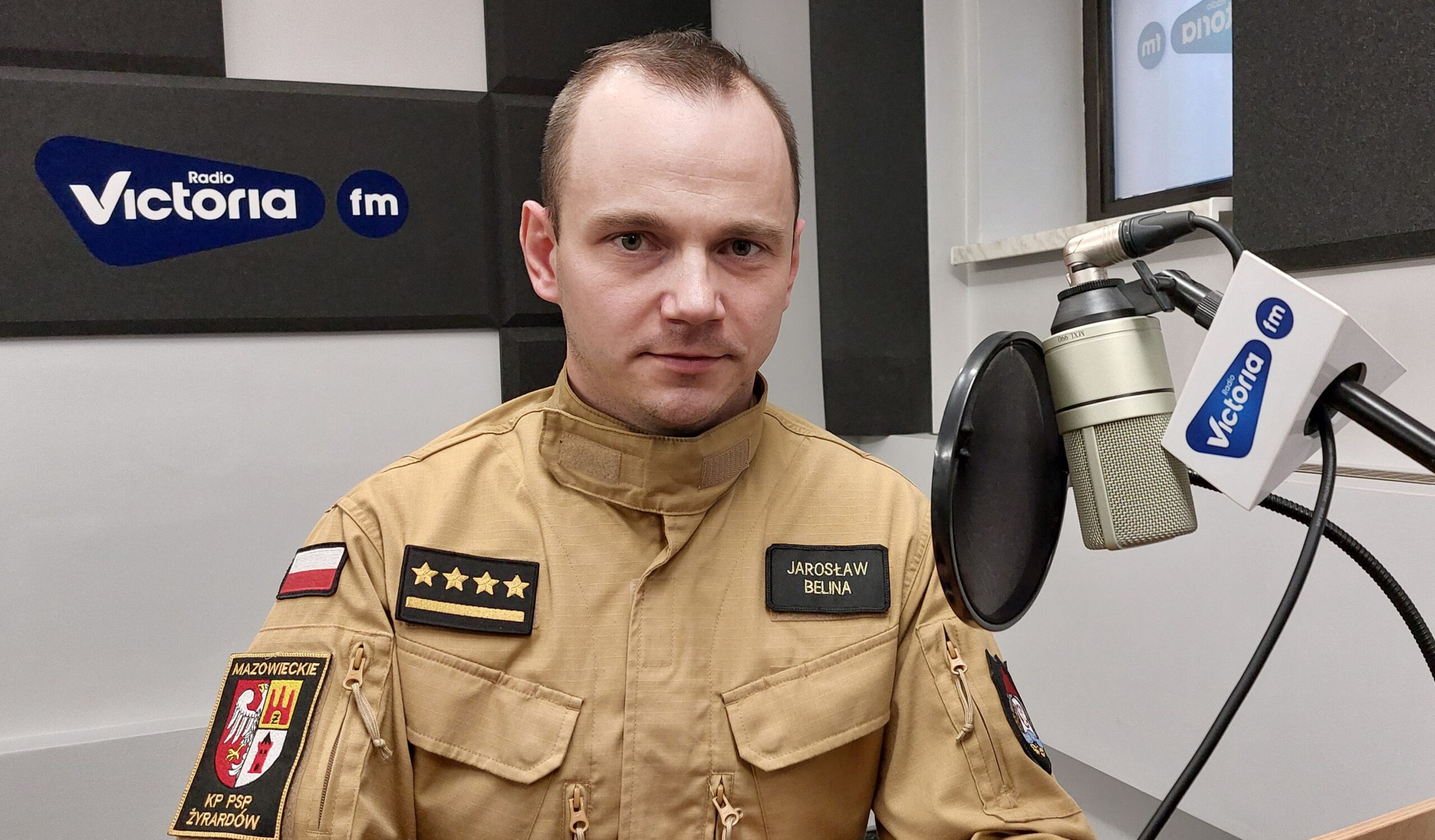 st. kpt. Jarosław Belina – oficer prasowy PSP w Żyrardowie – Radio Victoria
